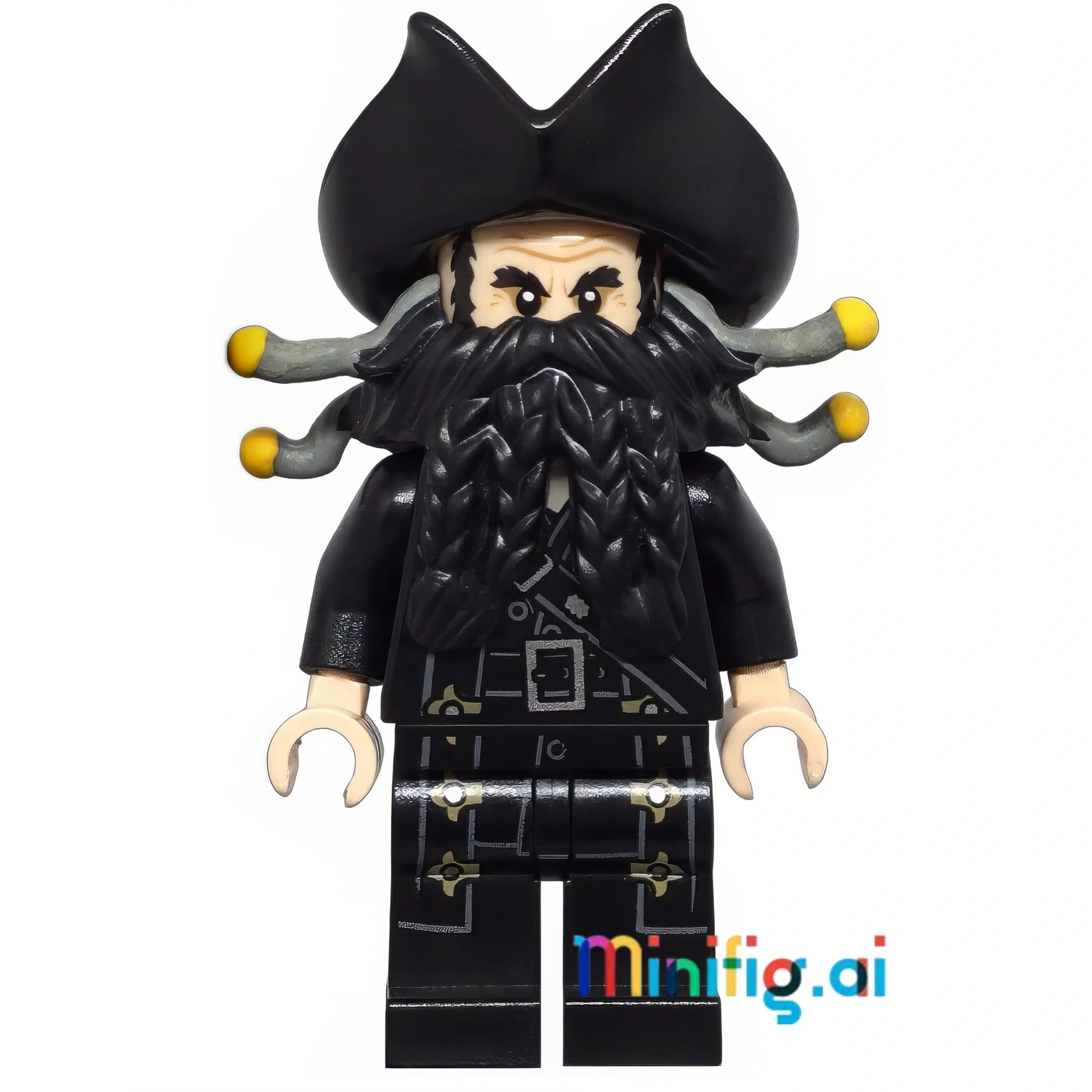 LEGO Pirates of the Caribbean Blackbeard Minifigure From 4192 – Minifig.ai